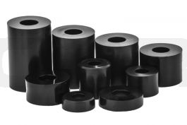 Polyethylene spacer black 15x10x6,3mm